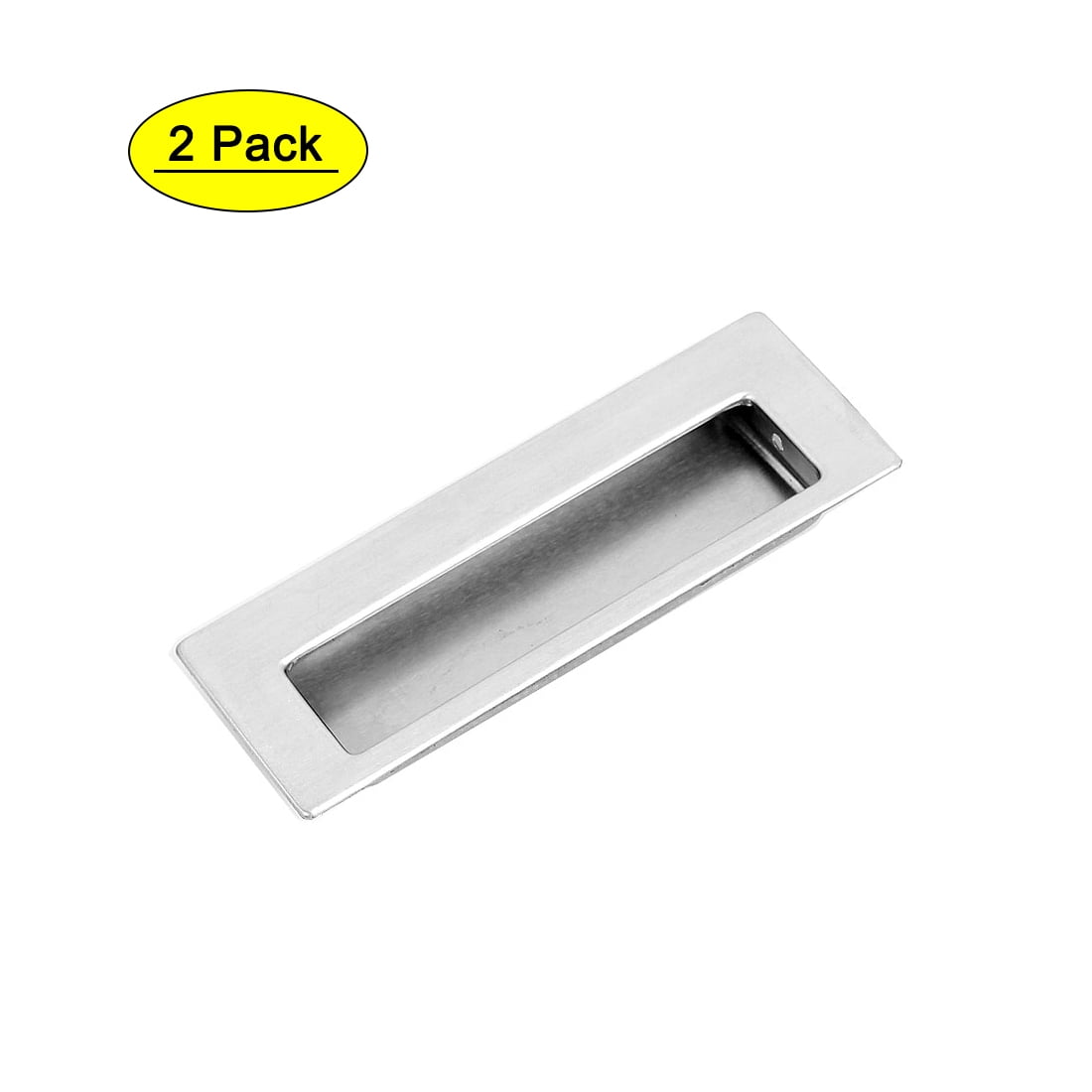 Uxcell Door Rectangle Recessed Flush Pull Handle- 0.12" Hole Diameter-2 ...