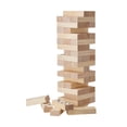 Tumbling Tower Game with 54 Pine Wood Blocks,Portable Carry Bag and ...