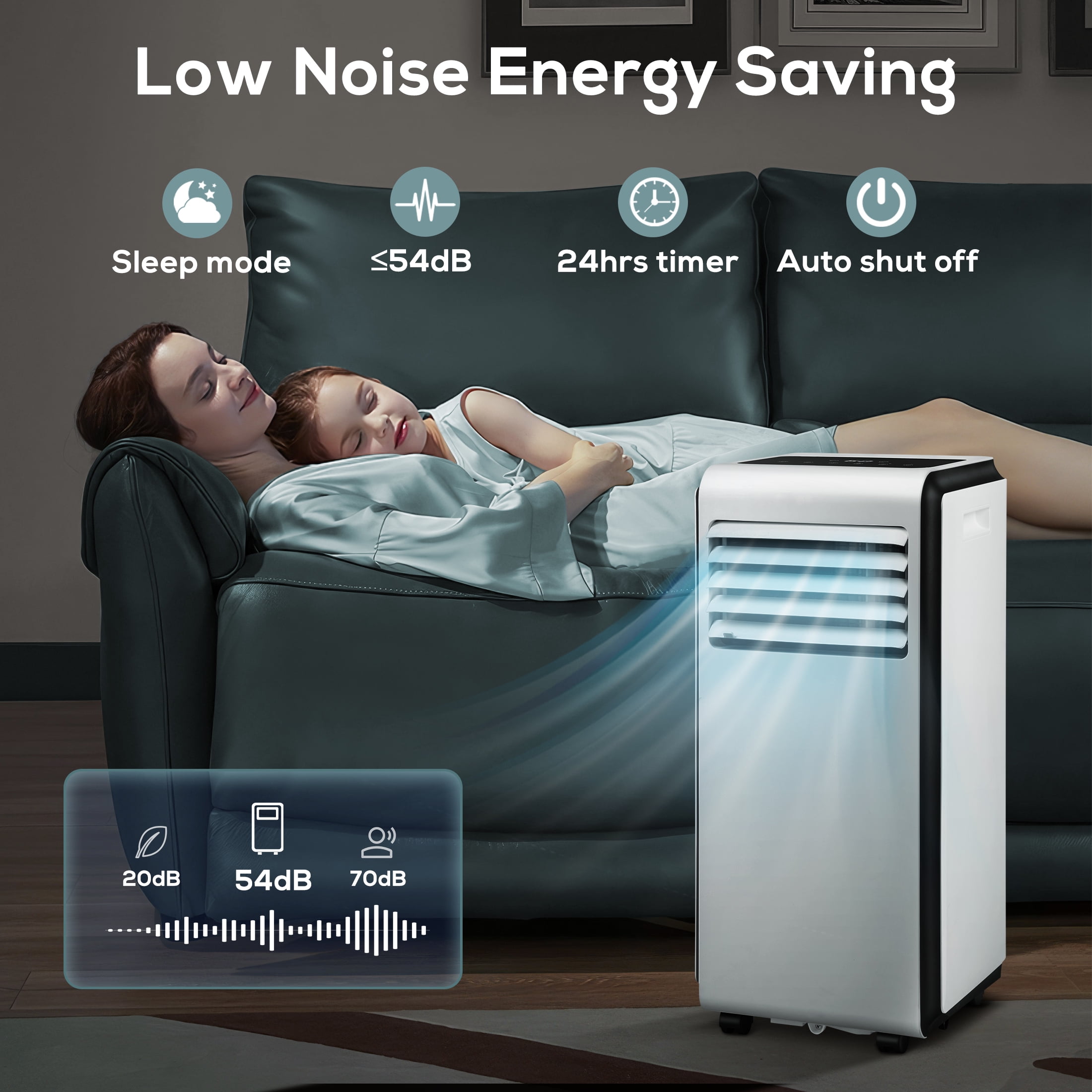 Auseo 5000 Btu 8000 Btu Ashrae Portable Air Conditioner 3 In 1 Air