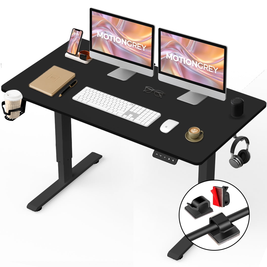 MotionGrey Standing Desk Height Adjustable Electric Motor Sit-to-Stand ...