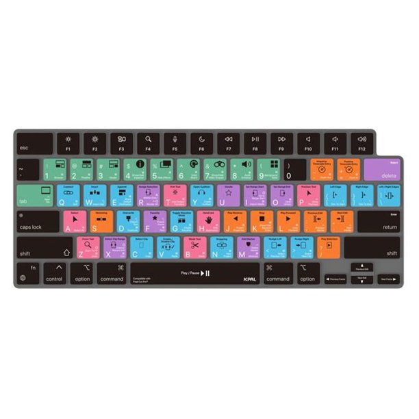 JCPal JCP2471 VerSkin Final Cut Shortcuts Keyboard Protector MBP 14 ...