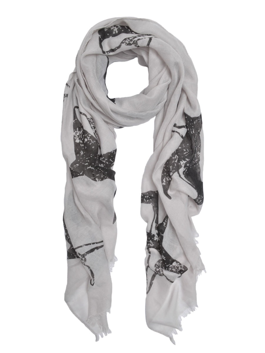 Unique Sharks Animal Print Frayed End Scarf Wrap - Walmart.com