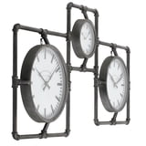 Ferris Industrial 3-Face Wall Clock - Walmart.com
