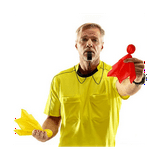 6 Pieces Penalty Flag Football Challenge Flags Football Referee Flag ...