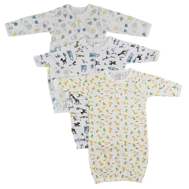 Pack de 3 batas infantiles para bebé, manga larga, 100% algodón ...