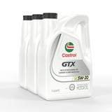 Castrol GTX 5W-20 Synthetic Blend Motor Oil, 5 Quarts, Engine Sludge ...