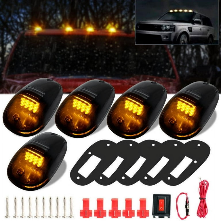 No Drill Cab Lights Cab Lights for Truck Wireless Cab Lights for Truck Wireless Truck Cab LED Lights Roof Lights Cab Marker Lights