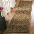 SAFAVIEH Heritage Shevon Traditional Wool Area Rug, Light Brown/Grey, 5 ...