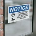 (2 Pack) Safety Glasses Safety Shoes Sign - Walmart.com