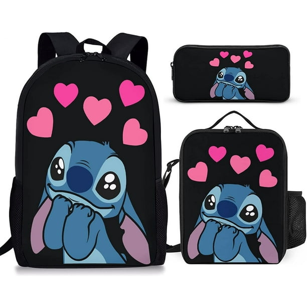 Stich Cartoon Stitch Backpack Casual Travel Backpack Stitch Schoolbag ...