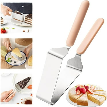 JilgTeok 3 Packs Stainless Steel Cake Slicers with Serrated Edges Cake ...