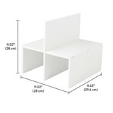 Mainstays Cube Storage Quad Inserts, Set of 2, White - Walmart.com