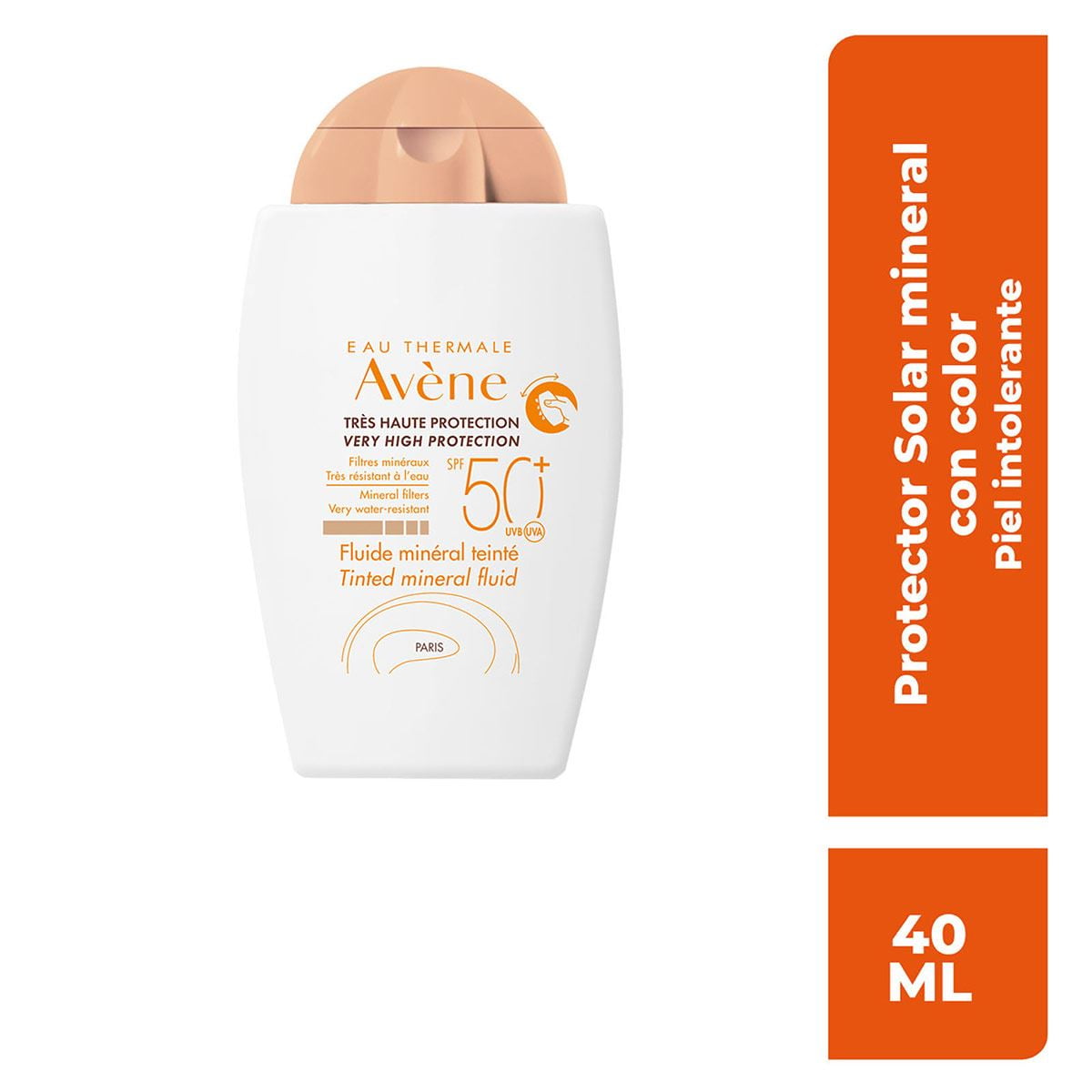 Avene Fluid Mineral Color 40Ml Eau Thermale Avène Avene Avene Fluid ...