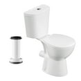 "Tall Toilet Elongated 18"" Dual Flush Rear Outlet, Soft Close Seat ...