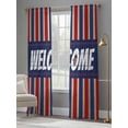 4th of July Sheer Curtains for Living Room Bedroom Independence Day ...