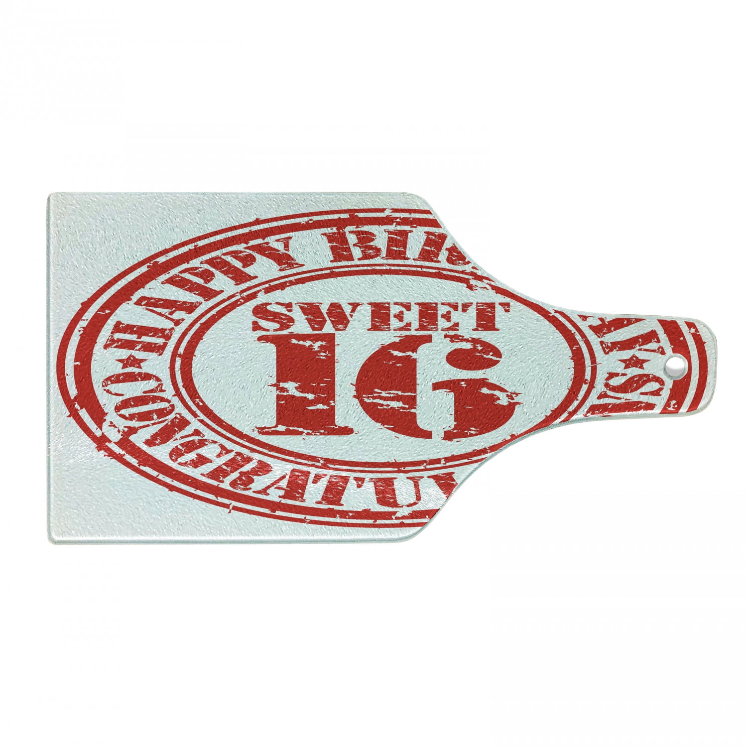 16th Birthday Cutting Board, Vintage Rubber Stamp Old Fashioned ...