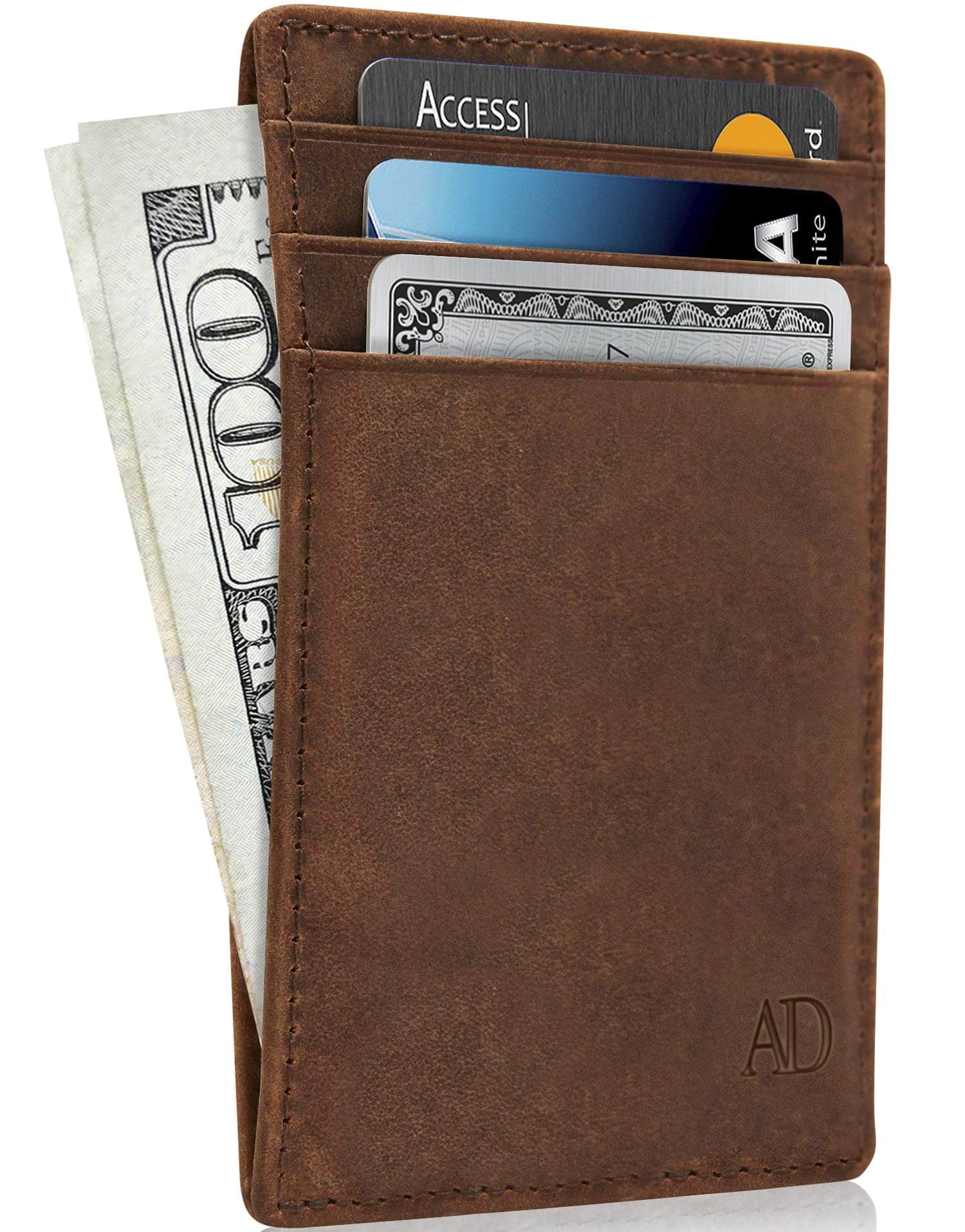 Slim Minimalist Wallets For Men & Women - Genuine Leather Credit Card ...