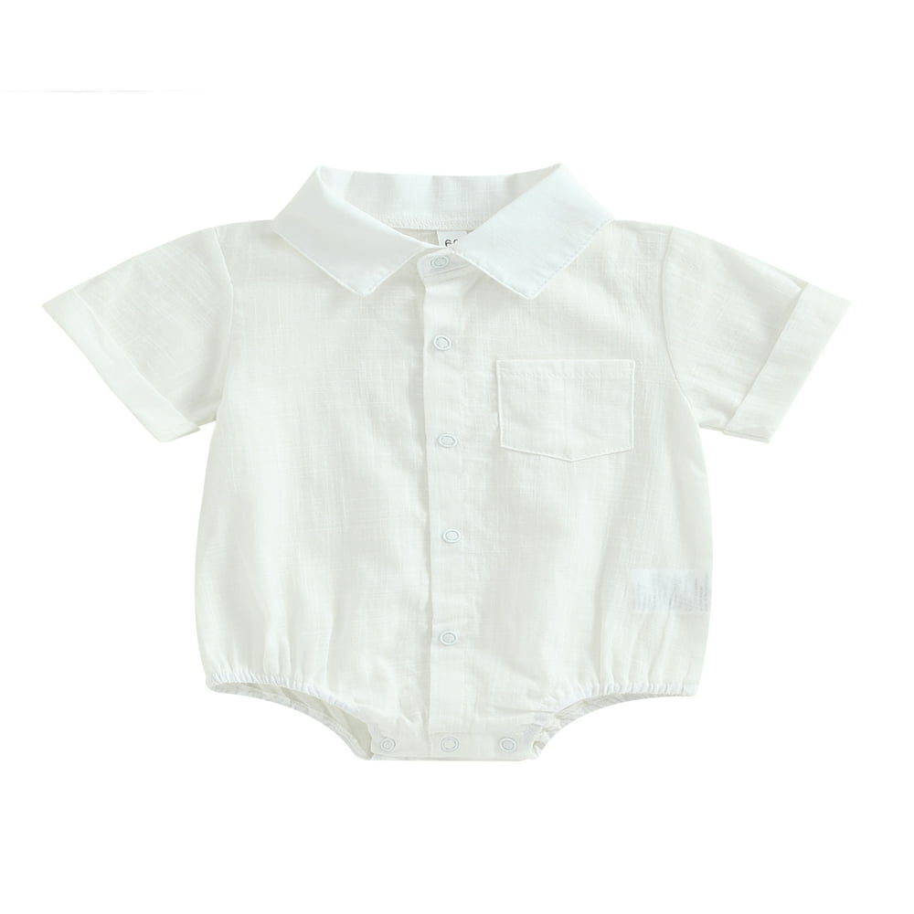 Click here for Pointerteck Infant Baby Boy Cotton Linen Dress Shi... prices