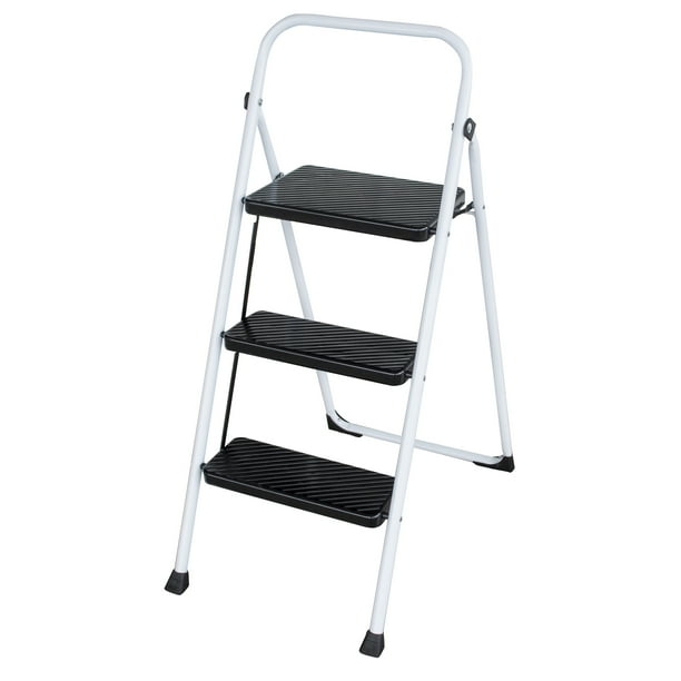 AmeriHome Three Step Folding Utility Step Ladder - Walmart.com