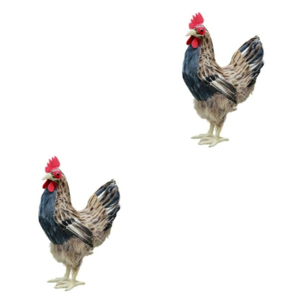 Dalazy Realistic Hen Model Lifelike Chicken Sculpture Animal Figurine ...