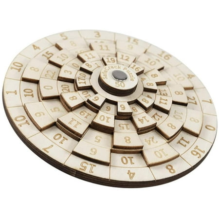 HHHCWooden Turntable Brain Teaser Game Board Game Gift for Teens ...