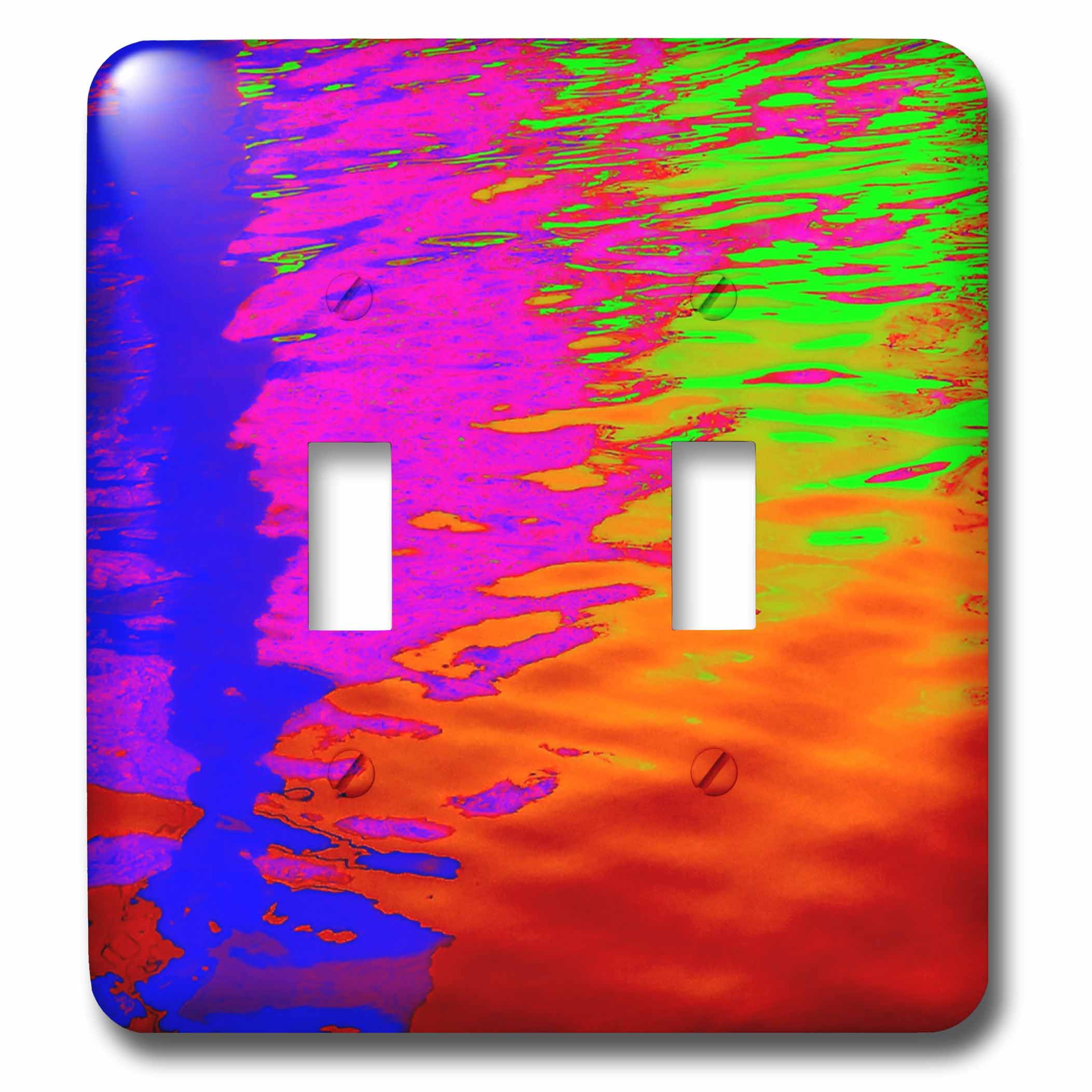 3dRose Image of Neon Water Splash - Double Toggle Switch (lsp_256252_2 ...