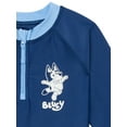 Bluey Character Toddler Boy Long-Sleeve Rashguard Swim Set, Sizes 12M ...