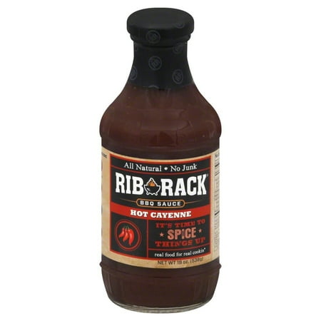 Rib Rack Barbecue Sauce, Hot Cayenne, 19 Oz - Walmart.com