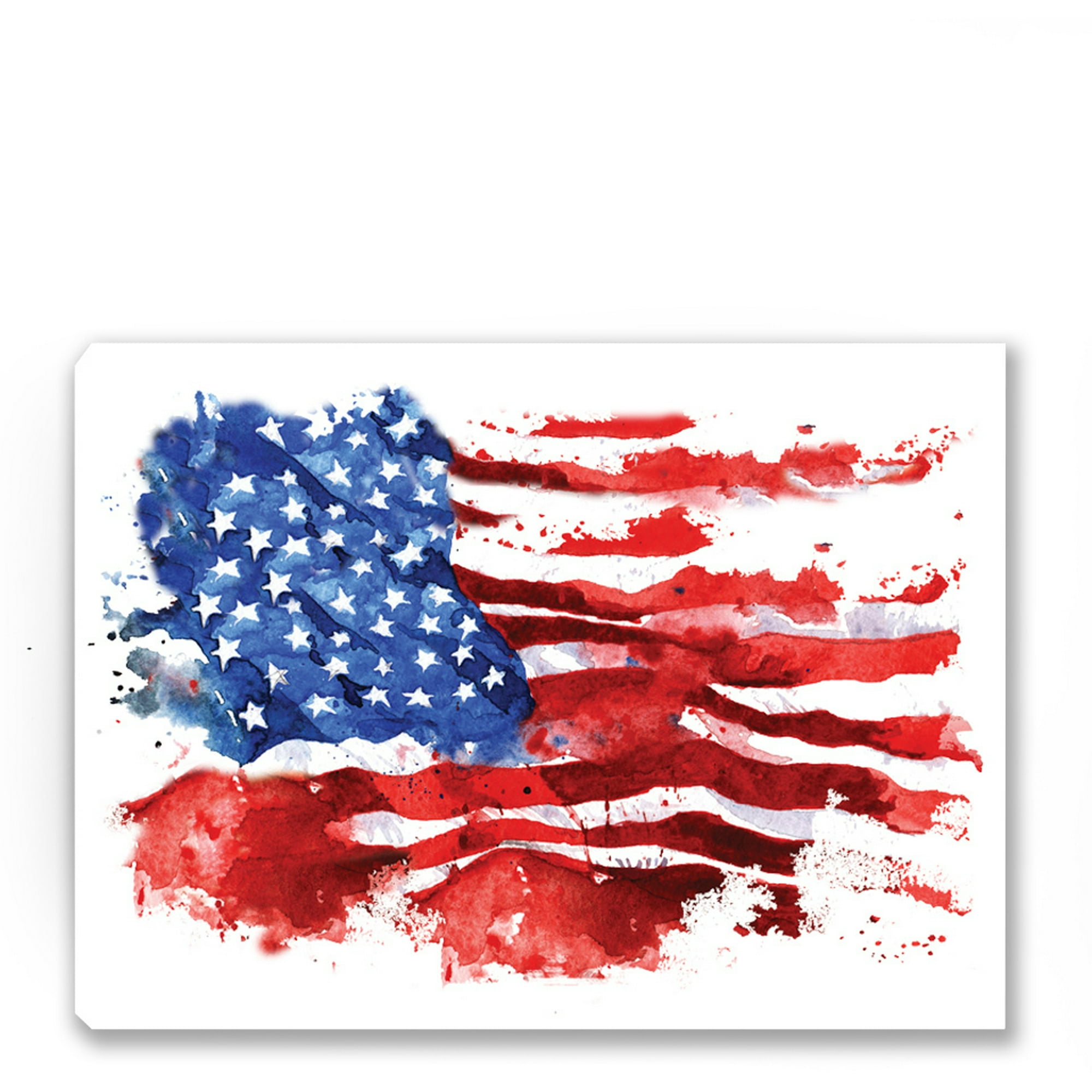 American Flag Abstract Painting