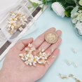 2-Piece Pearl Flower Shoe Clips Detachable Beaded Decorative Buckles ...