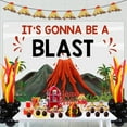 Volcano Party Decoration Hot Lava Party, It's Gonna Be A Blast Backdrop ...