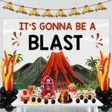 Volcano Party Decoration Hot Lava Party, It's Gonna Be A Blast Backdrop ...