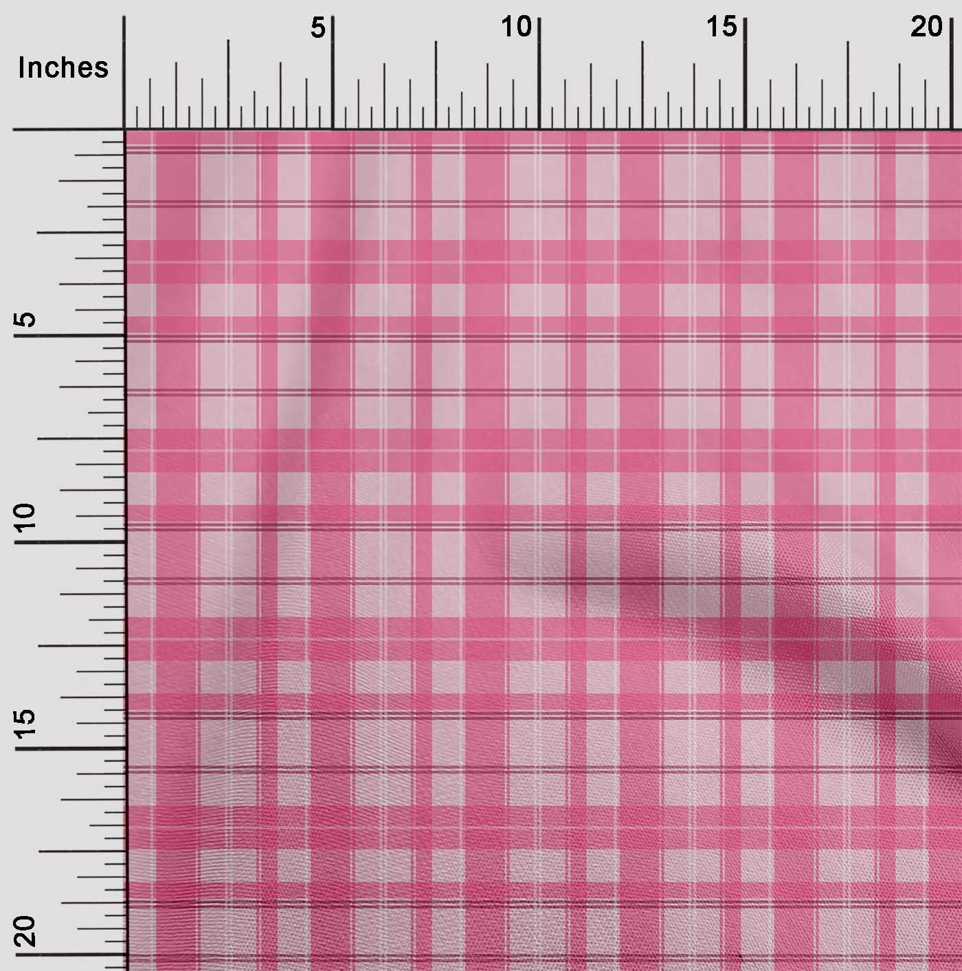 oneOone Silk Tabby Fabric Madras Check Print Fabric By The Yard 42 Inch ...