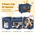 LifeSky 2-in-1 Collapsible Pet Carrier for Large Dogs: Rolling Crate ...