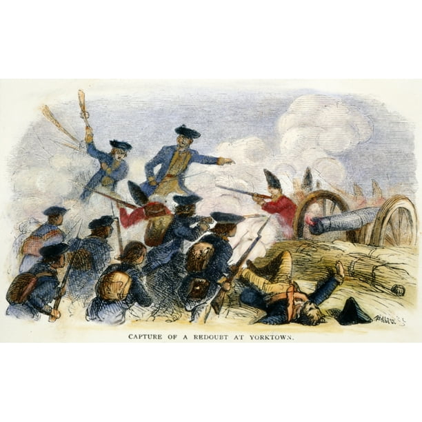 Rev. War: Yorktown /Namerican Troops Capturing A British Redoubt At ...