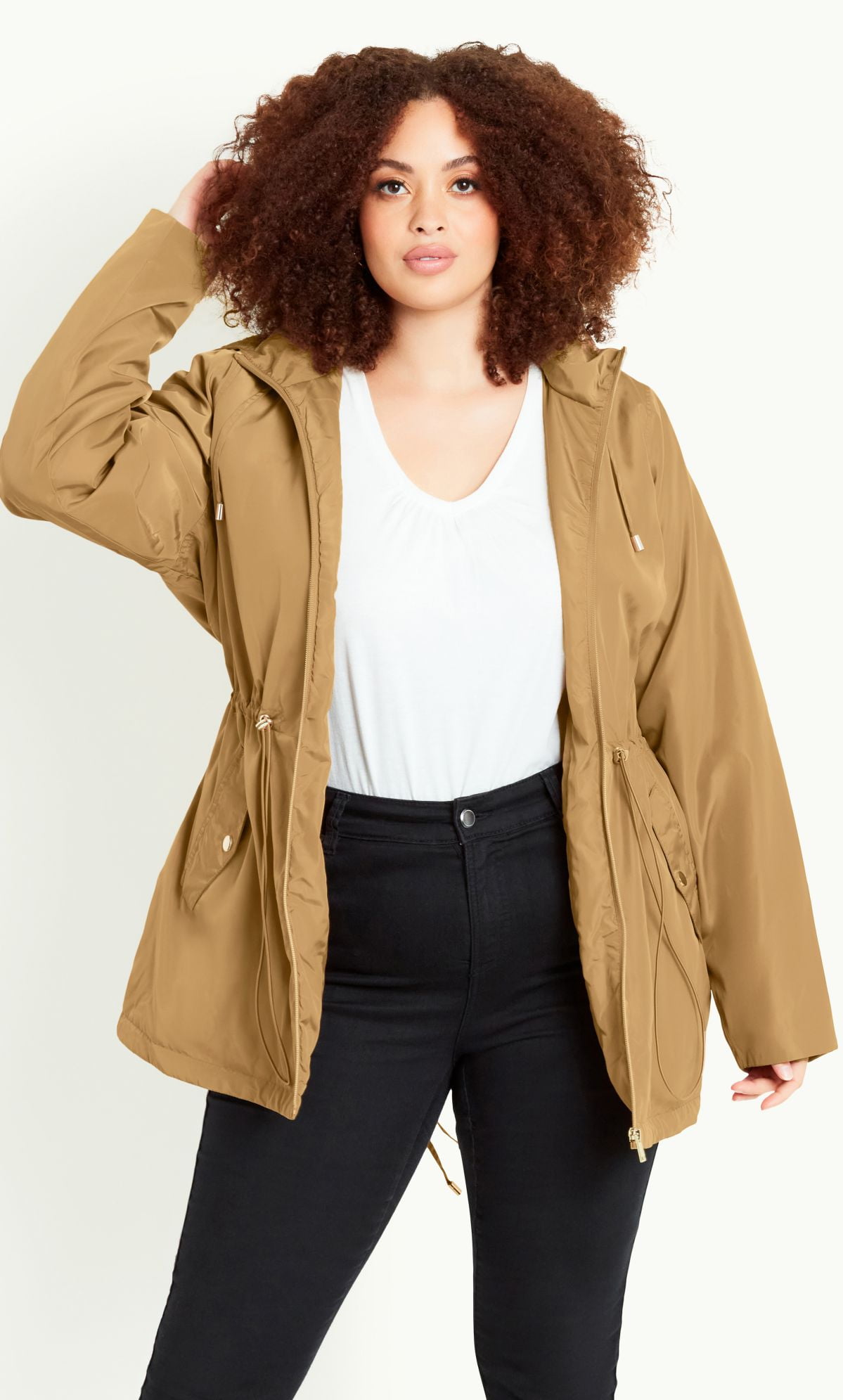 Evans Women's Plus Size Lightweight Hooded Jacket - Walmart.com