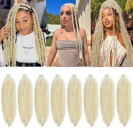 Springy Afro Twist Hair 24 Inch 8 Packs Marley Hair Pre-fluffed Spring ...