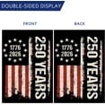 250 Years America Garden Flag, 250th Anniversary USA Patriotic Banner ...