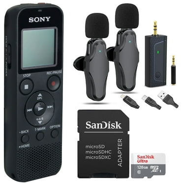 Sony ICD-PX240 4GB Voice Recorder with USB Direct-PC, Mac Compatibility ...