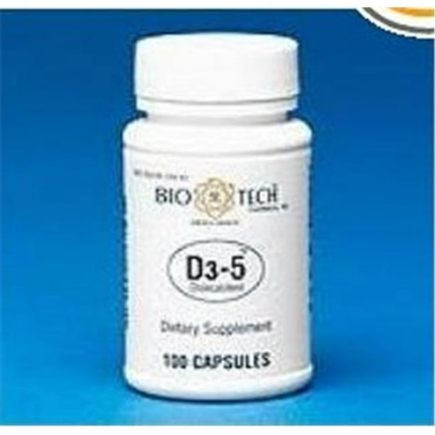 BioTech Pharmacal Vitamin D3-5 Capsules, 5,000 IU, 100 Count - Walmart ...