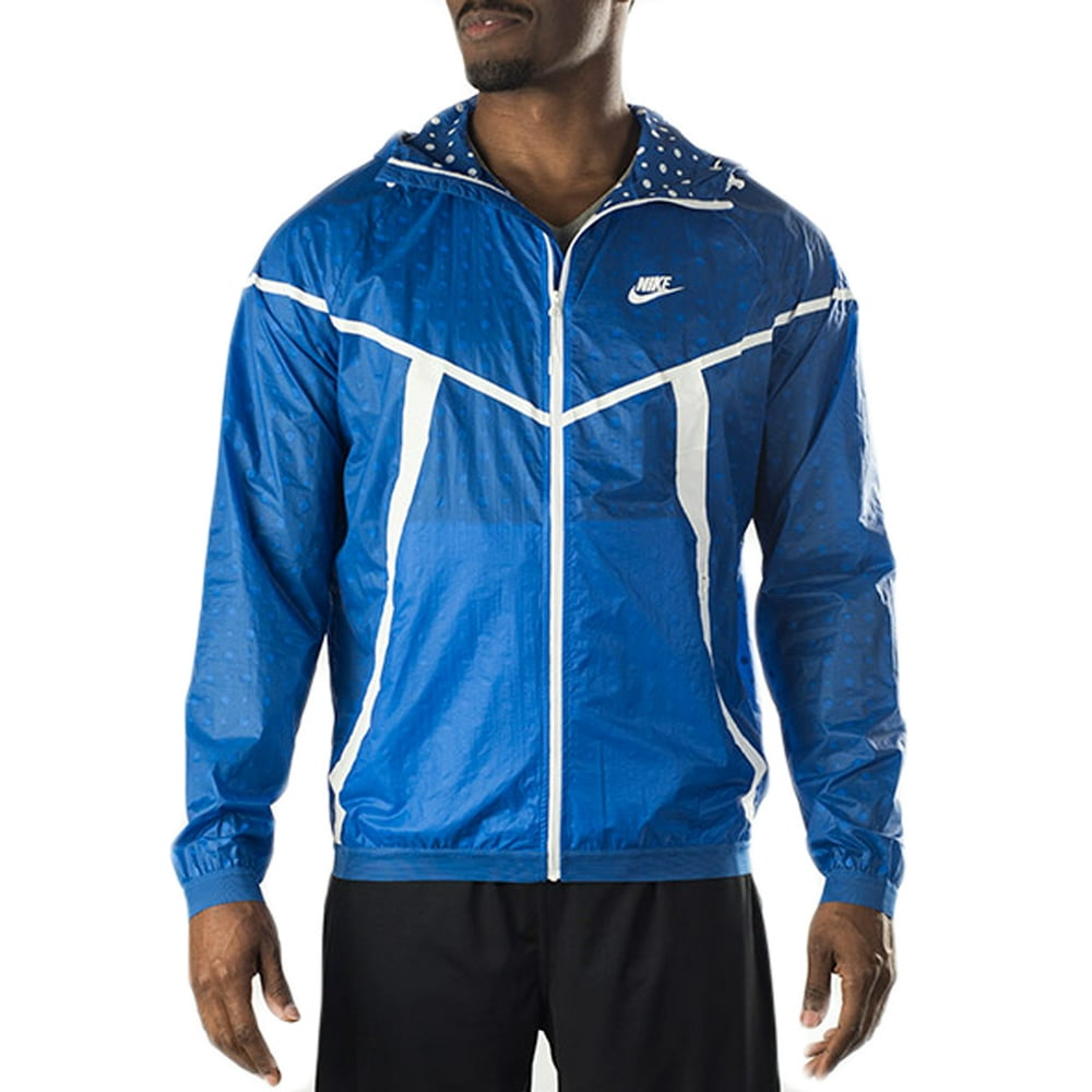 Nike - Nike Mens Tech Hyperfuse Windrunner Jacket Blue/White - Walmart ...