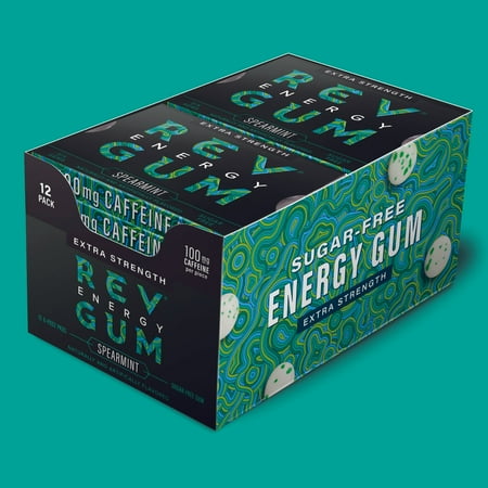 UPC 850015661105 - Rev Gum Sugar Free Extra Strength Spearmint Energy ...