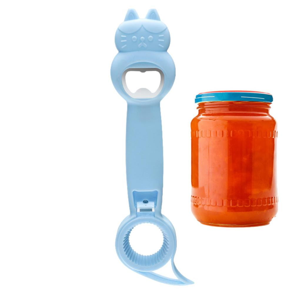 Bottle Opener | 4 in 1 Multifunctional Bottle Jar Can Opener | Cute Cat ...