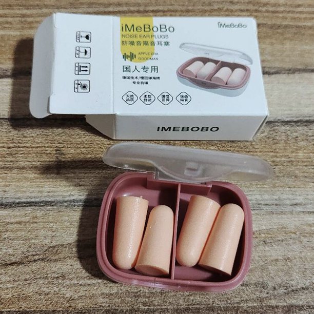 PEACH Soft Sponge Ear Plugs Sound Insulation Ear Protection Earplugs ...