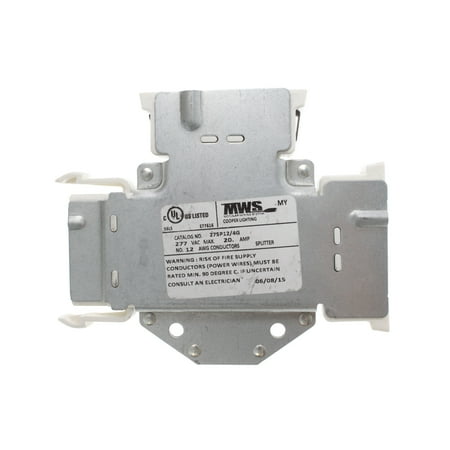 Cooper MWS 27SP12/4G Modular Wiring System 3-Way Splitter Connector ...