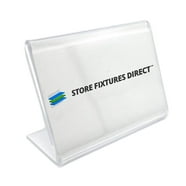 Azar 112740 3.5" W x 2.5" H L-Shaped Acrylic Sign Holder, 10Pack ...