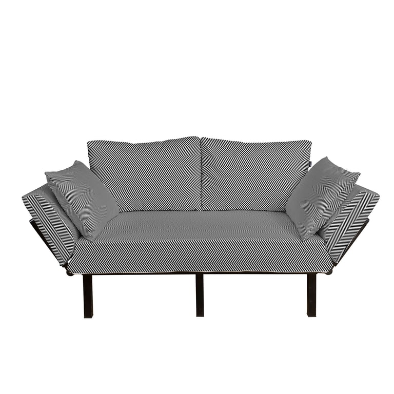 Herringbone Pattern Sofa | Baci Living Room