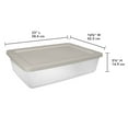 Sterilite 28 Qt. Storage Box Plastic Adult, Grey Pumice - Walmart.com