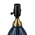 Better Homes & Gardens 13.5" Ribbed Ceramic Lamp Base, Blue - Walmart.com