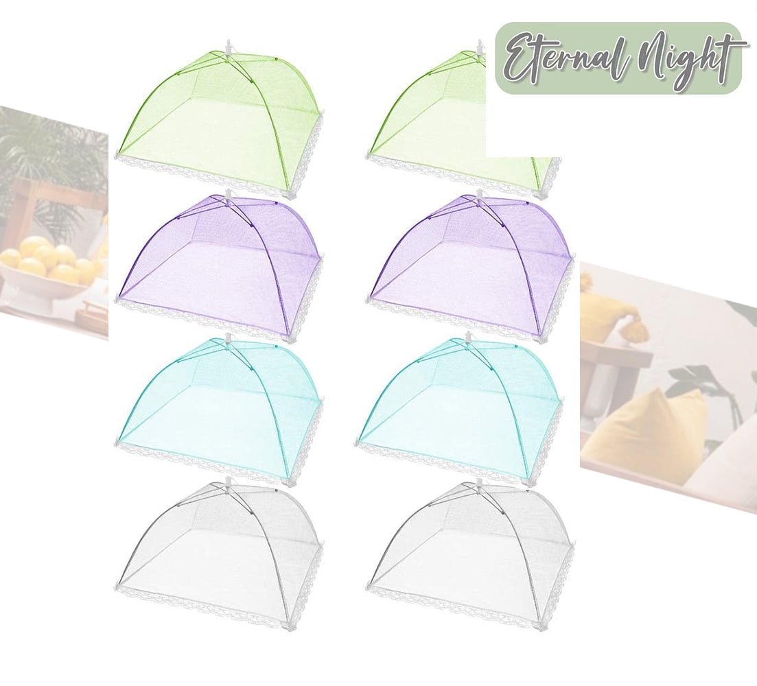 Pop-Up Mesh Screen Food Cover Tent Umbrella,Colored Food Cover Net for ...